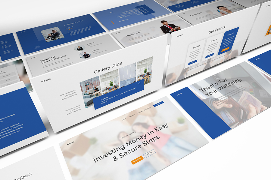 Bank Powerpoint Template, Presentation Templates | GraphicRiver