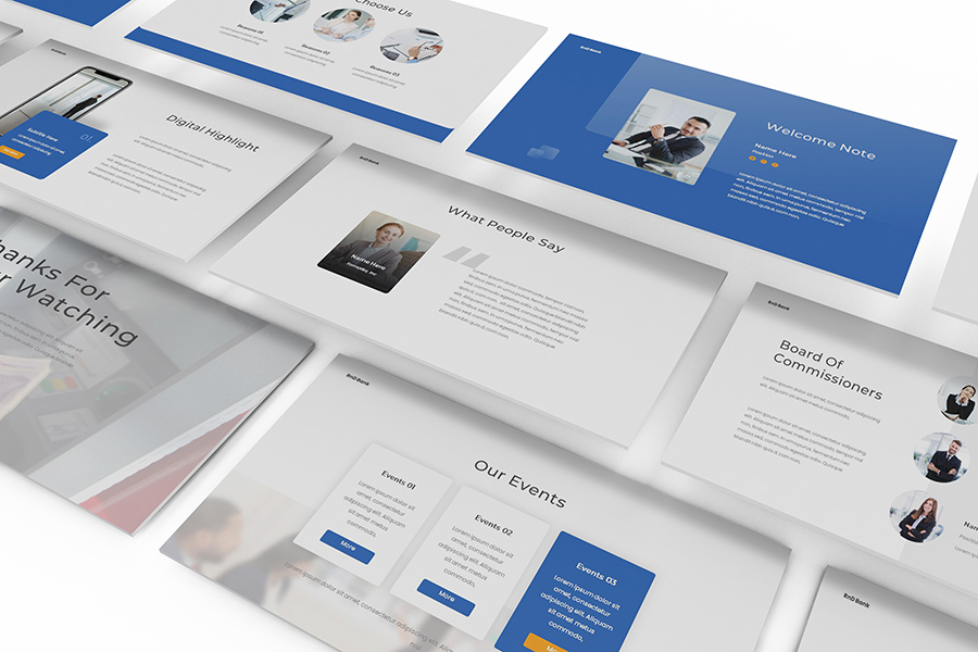 Bank Powerpoint Template, Presentation Templates | GraphicRiver