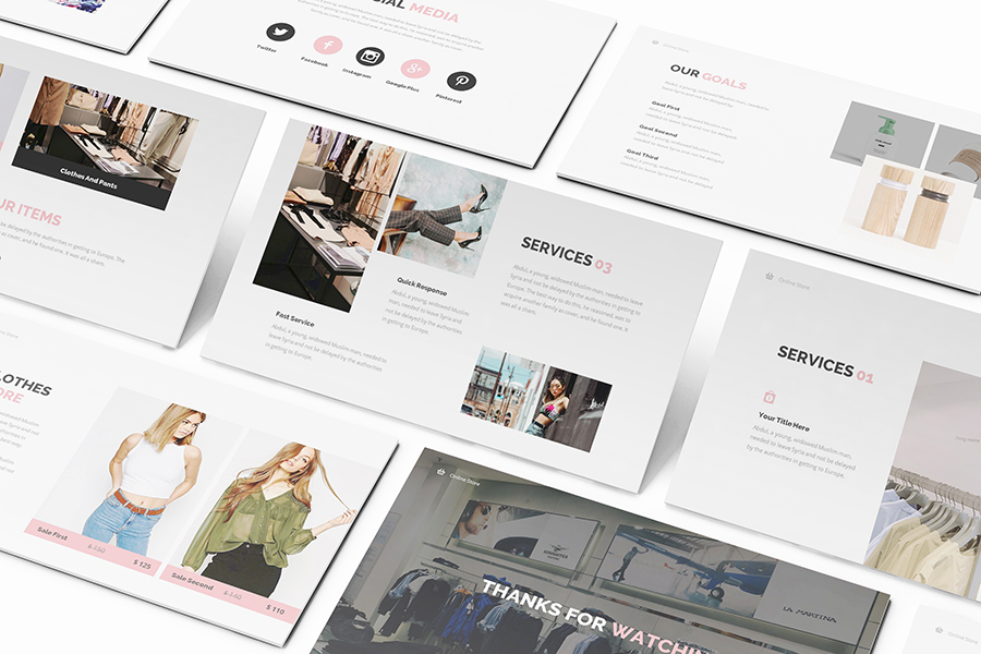 Online Store Powerpoint Template, Presentation Templates | GraphicRiver