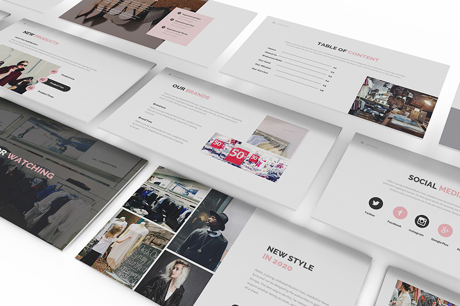 Online Store Powerpoint Template, Presentation Templates | GraphicRiver