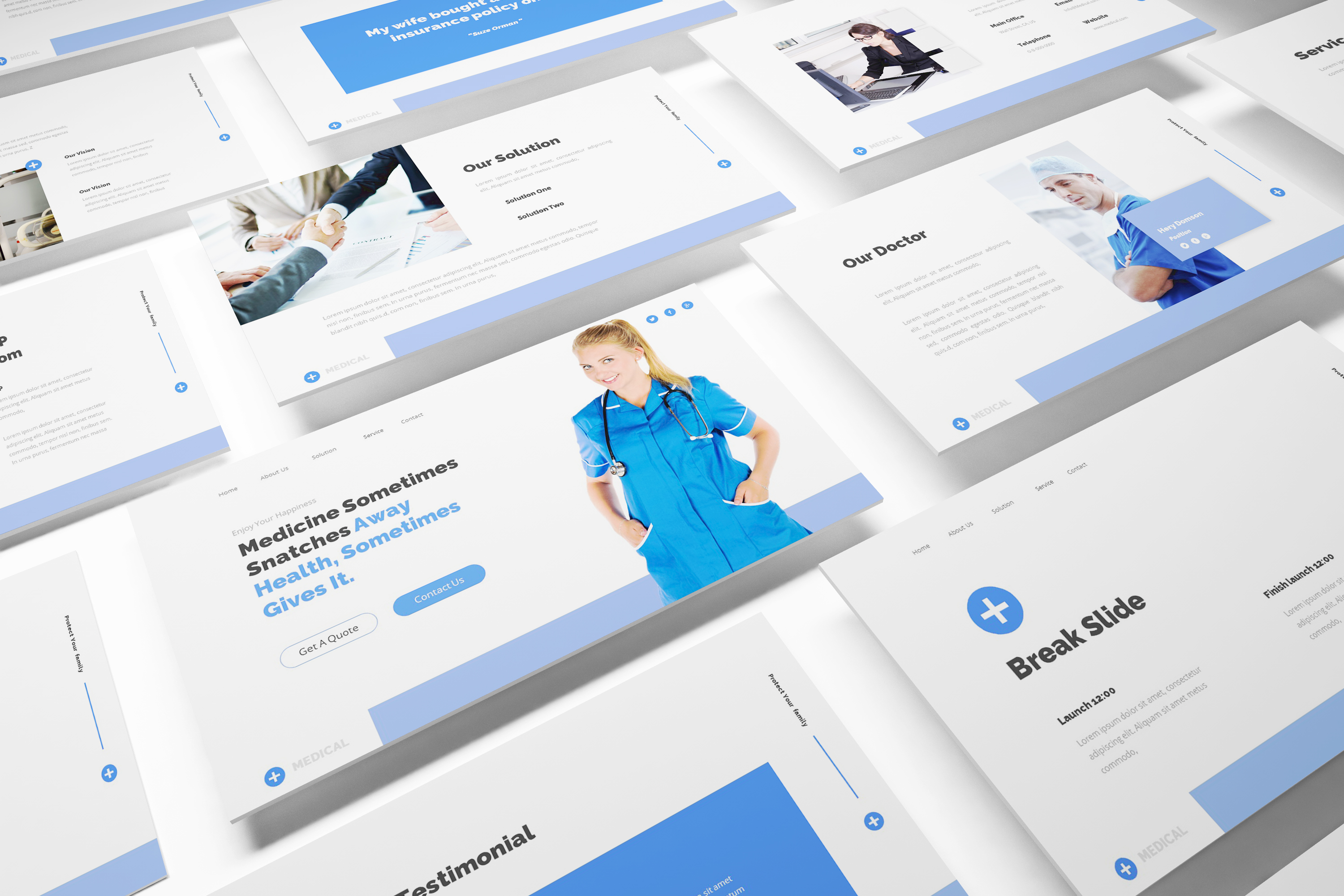 Medical Google Slides Template, Presentation Templates | GraphicRiver
