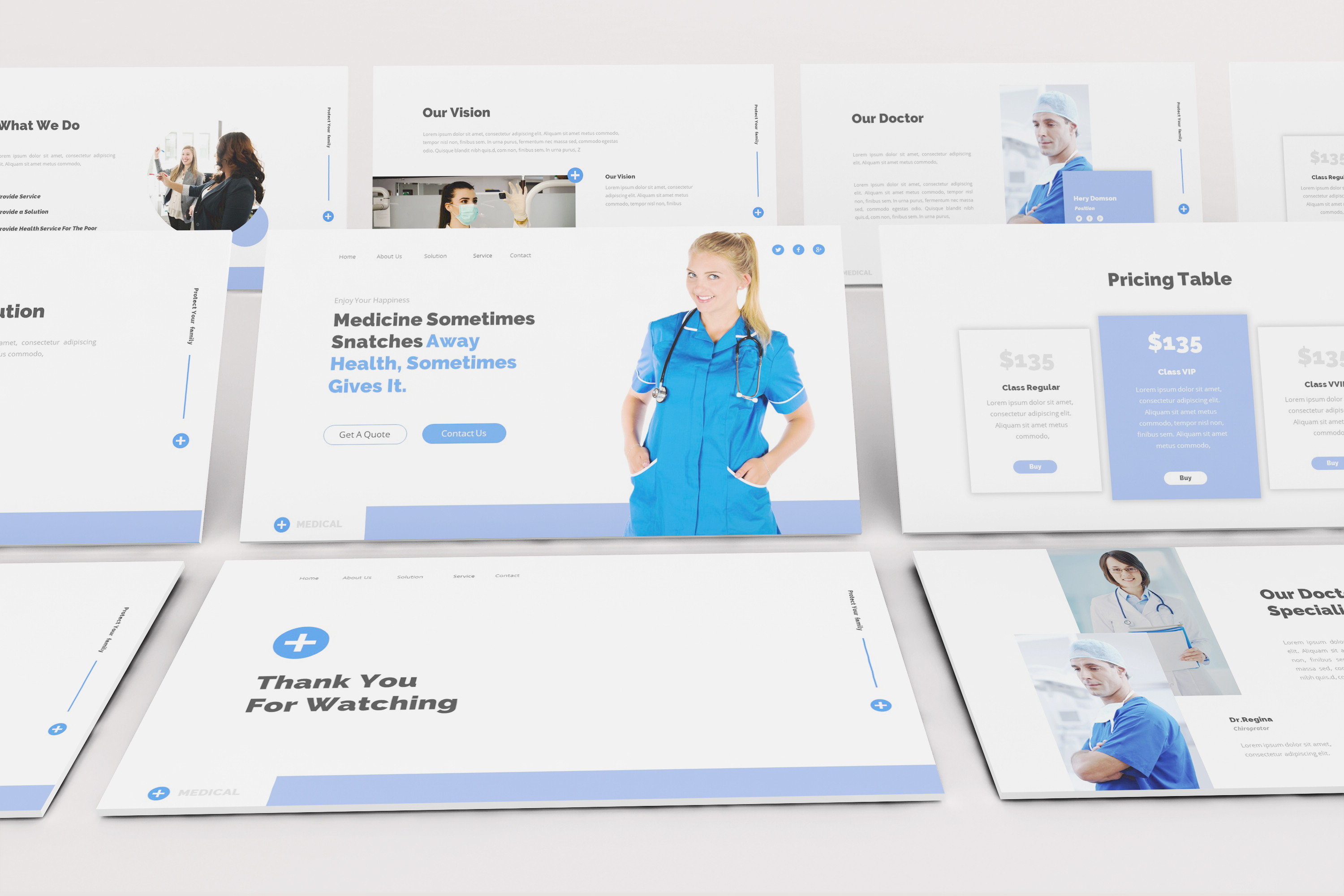 Medical Google Slides Template, Presentation Templates | GraphicRiver