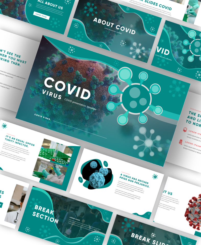 Covid - Health, Disease & Virus Template, Presentation Templates ...