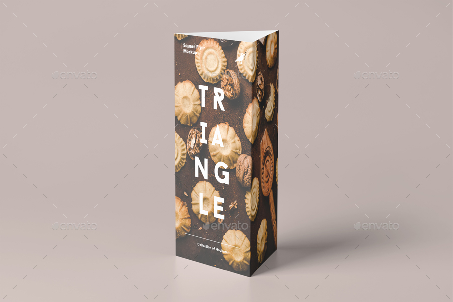 Triangle DL Brochure Stand Mock-up, Graphics | GraphicRiver