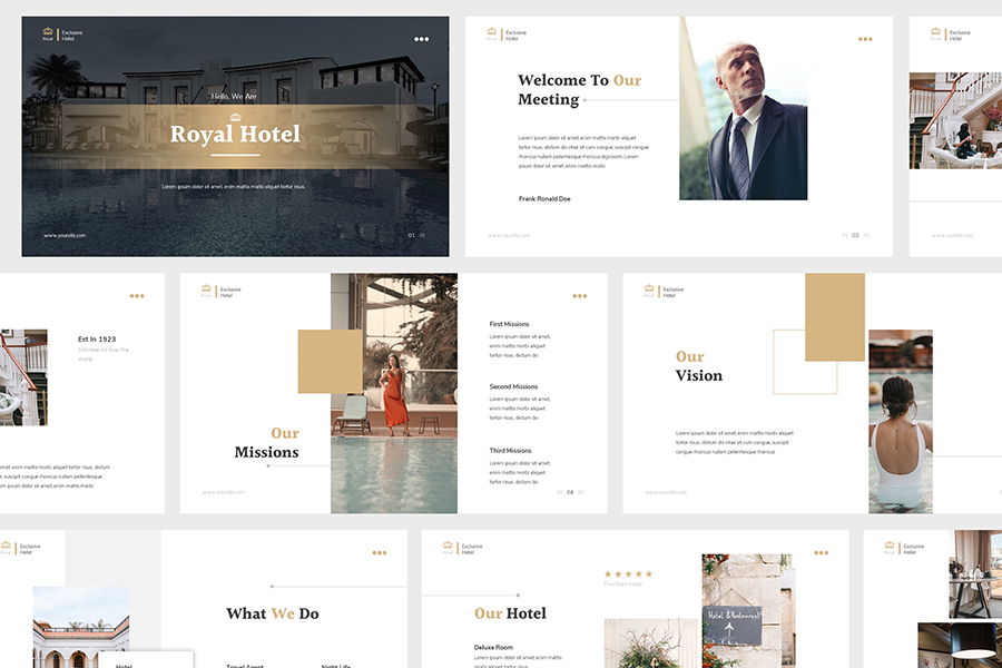 Hotel Powerpoint Presentation Template, Presentation Templates ...