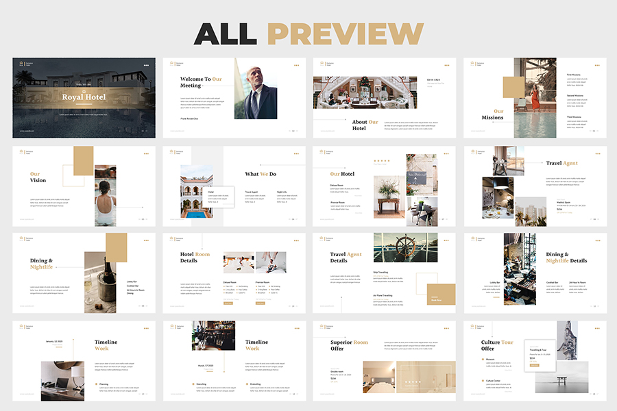 Hotel Powerpoint Presentation Template, Presentation Templates ...