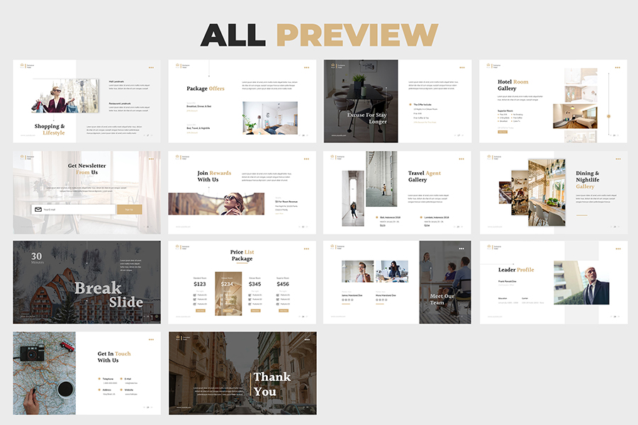 Hotel Powerpoint Presentation Template, Presentation Templates ...