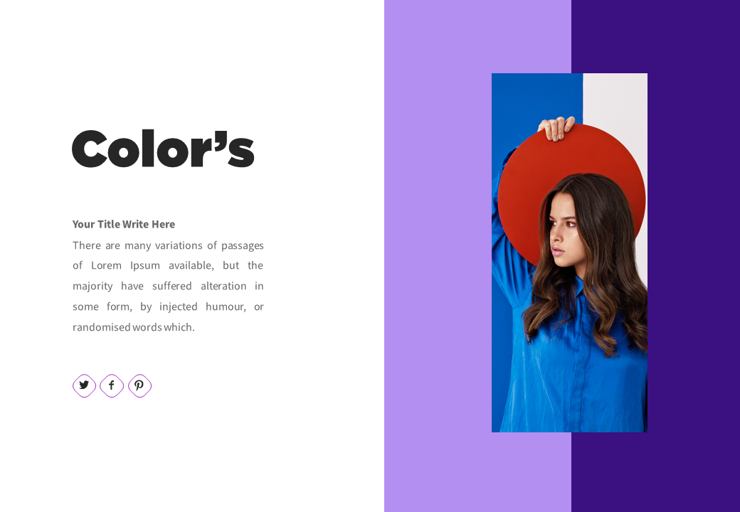 Colorful A4 Modern Minimal Powerpoint, Presentation Templates ...