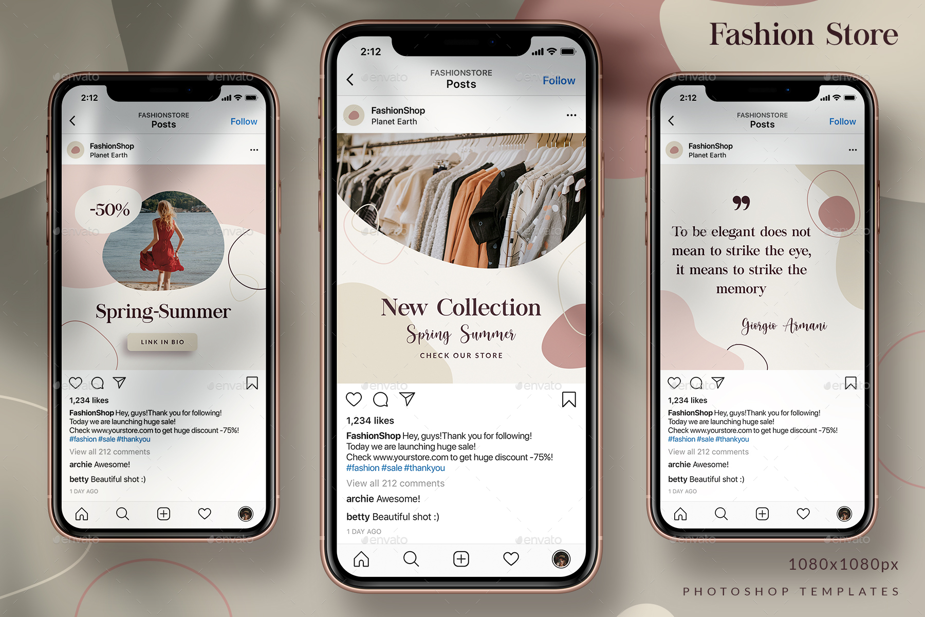 Fashion Store - Social Media Posts, Web Elements | GraphicRiver