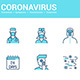 Simple Set of Coronavirus Protection Color Line Icons, Icons | GraphicRiver