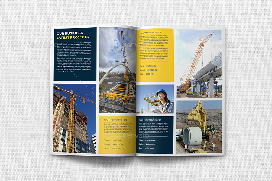 Construction Company Brochure Bundle Vol.3, Print Templates | GraphicRiver