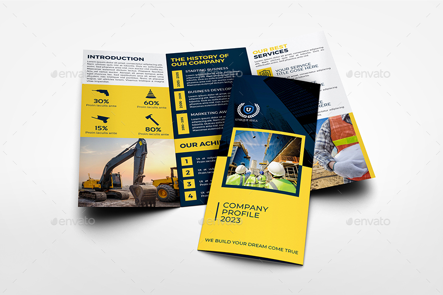 Construction Company Brochure Bundle Vol.3, Print Templates | GraphicRiver