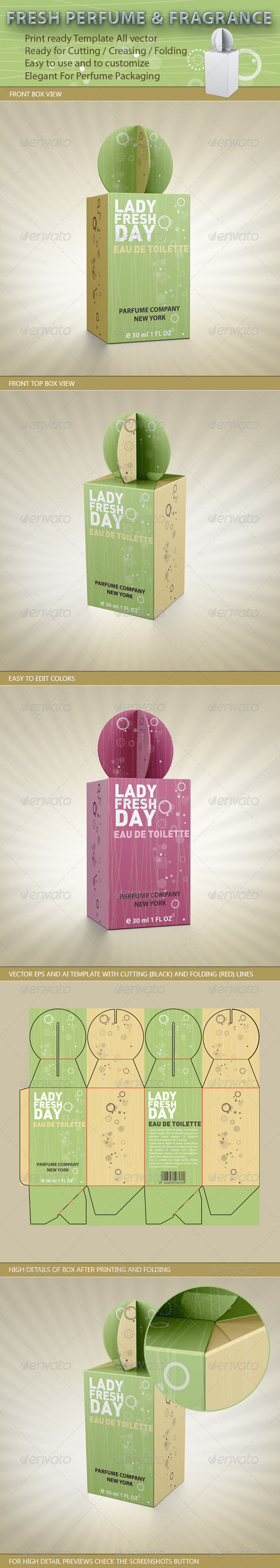 Fresh Perfume and Fragrance Package Template by BaGeRa | GraphicRiver