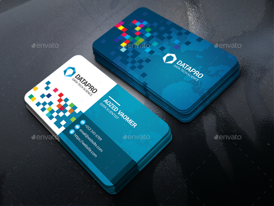 Data Science Business Card, Print Templates | GraphicRiver