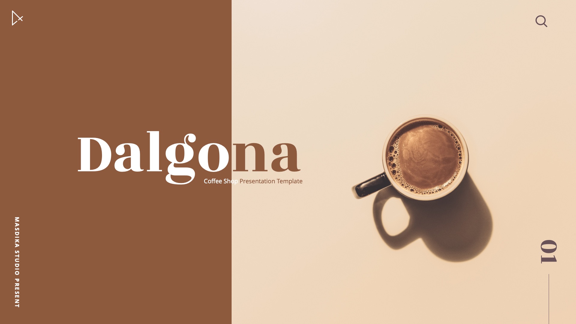 DALGONA - Coffee Shop & Cafe Keynote Template, Presentation Templates
