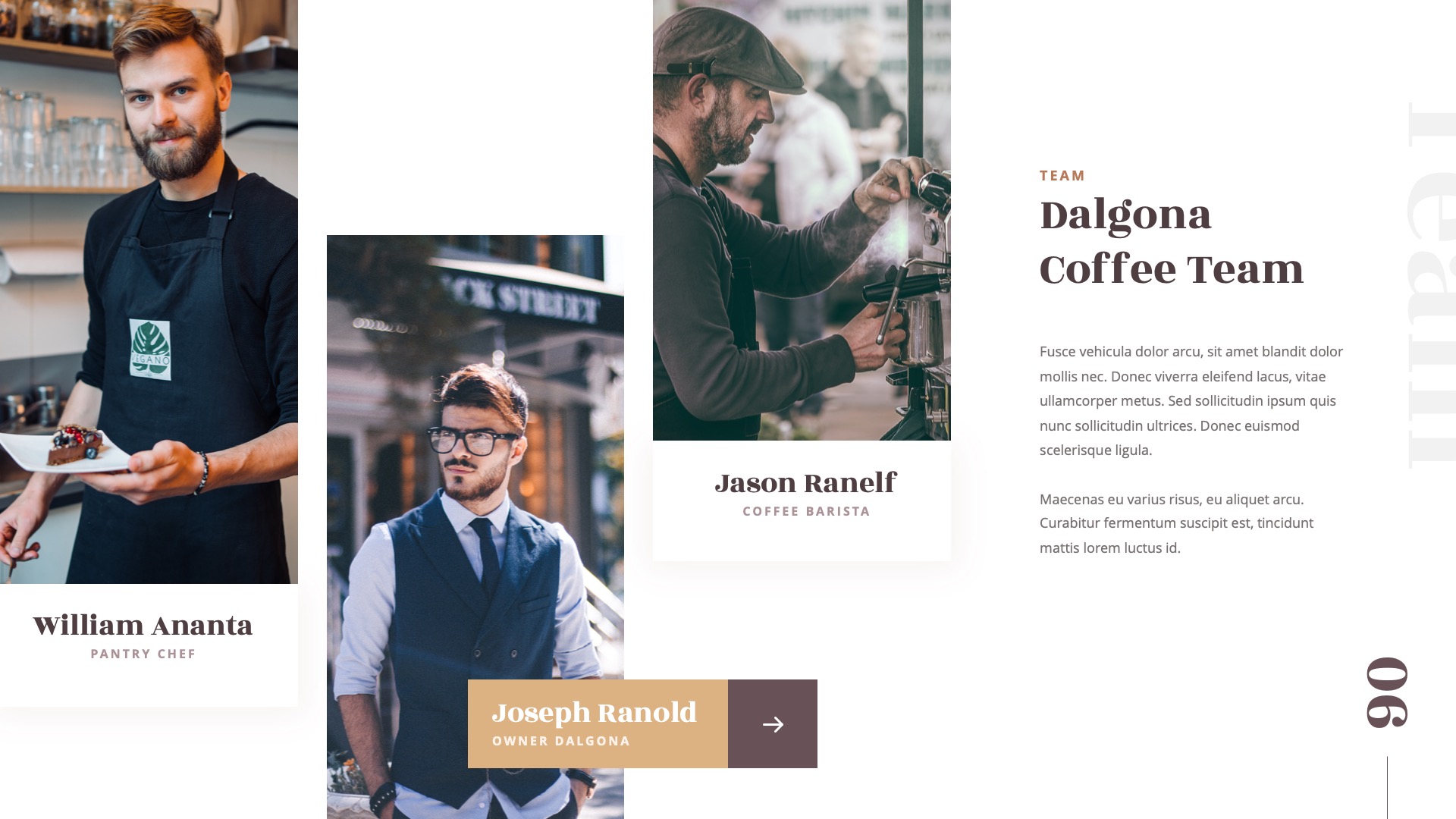 DALGONA - Coffee Shop & Cafe Keynote Template, Presentation Templates