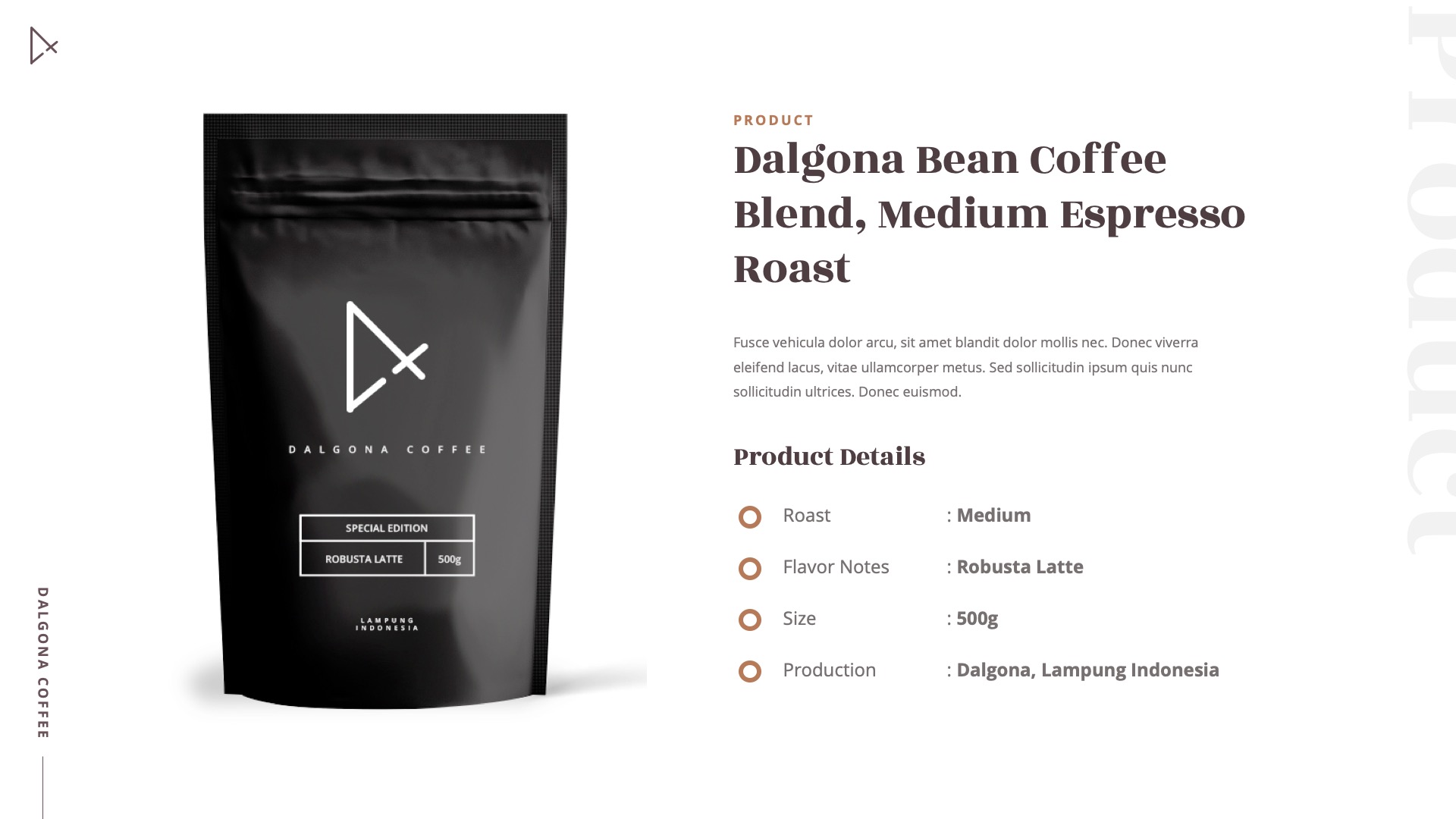 DALGONA - Coffee Shop & Cafe Keynote Template, Presentation Templates