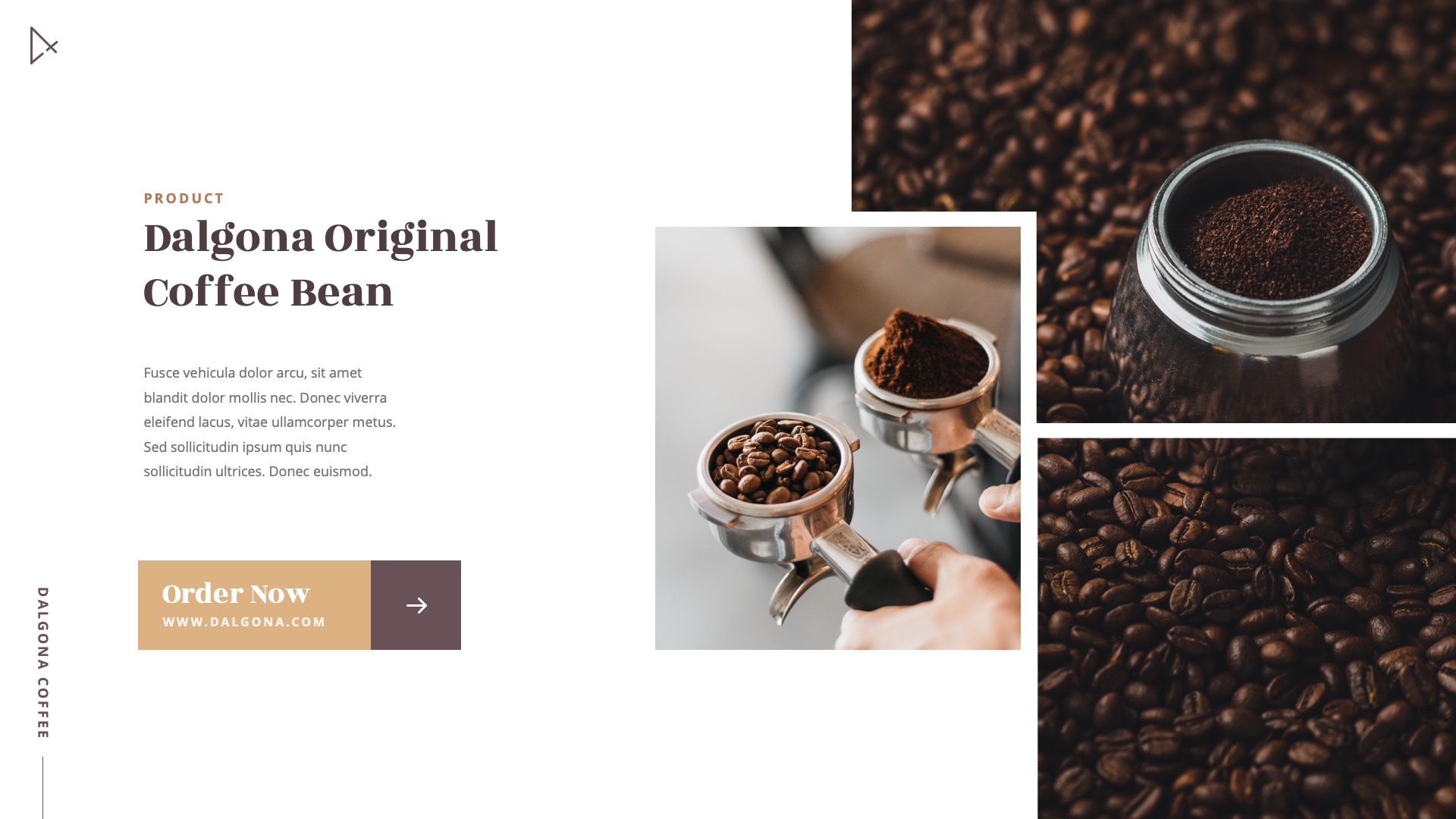 DALGONA - Coffee Shop & Cafe Keynote Template, Presentation Templates