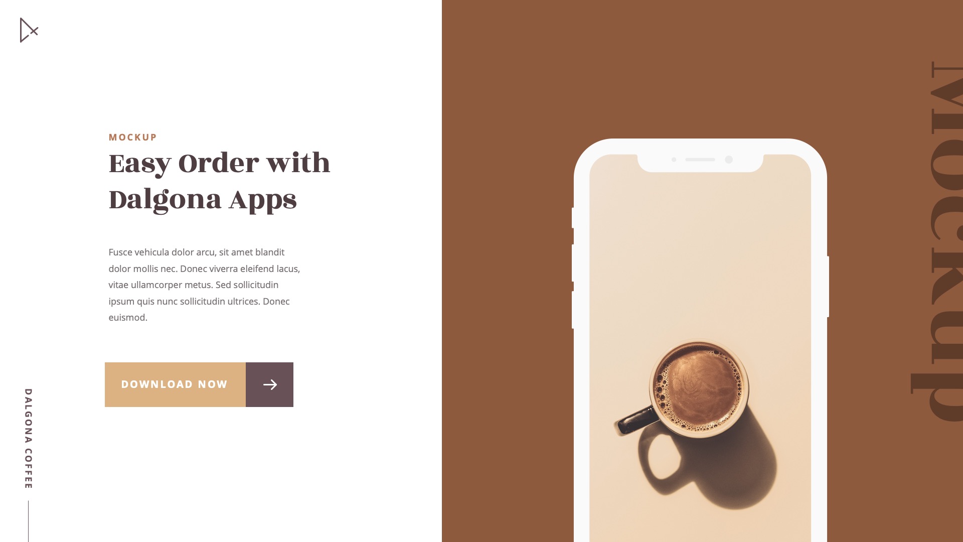 DALGONA - Coffee Shop & Cafe Keynote Template, Presentation Templates