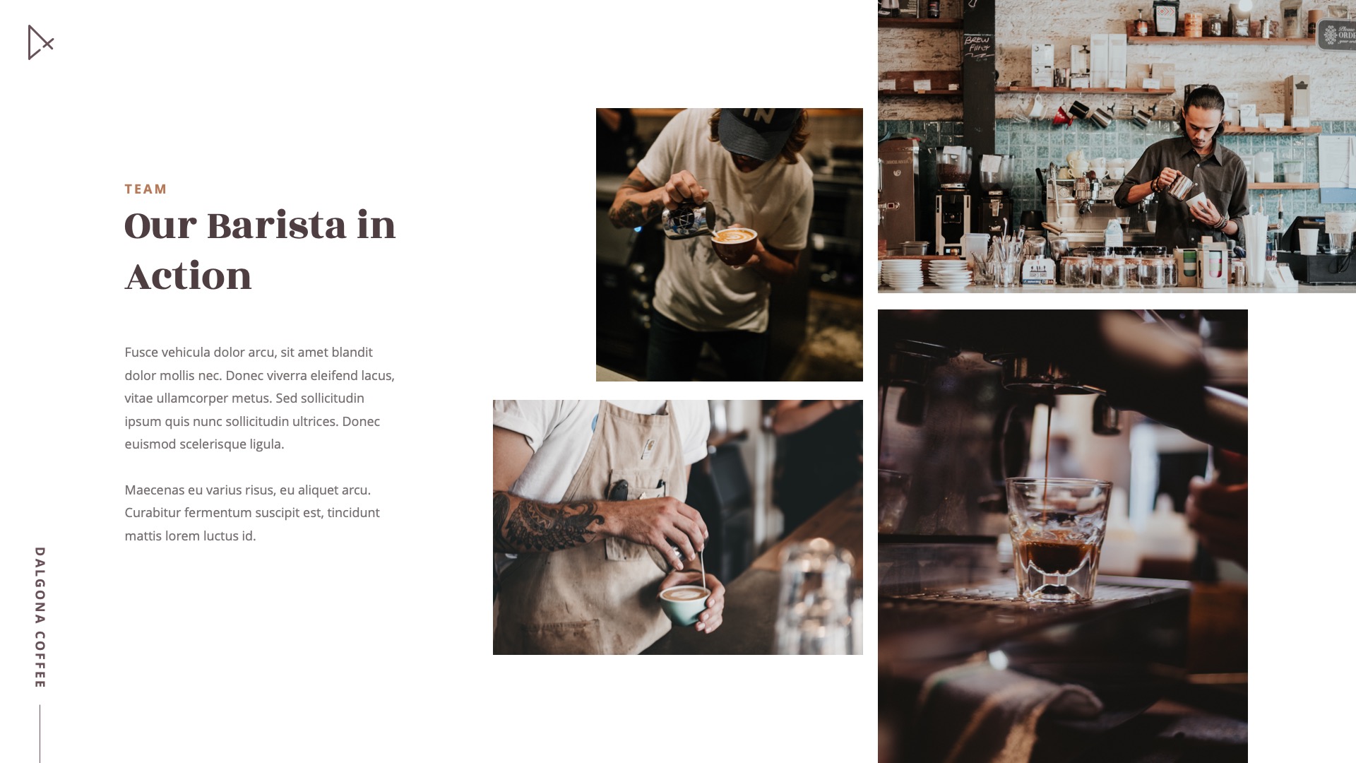DALGONA - Coffee Shop & Cafe Google Slides Template, Presentation Templates