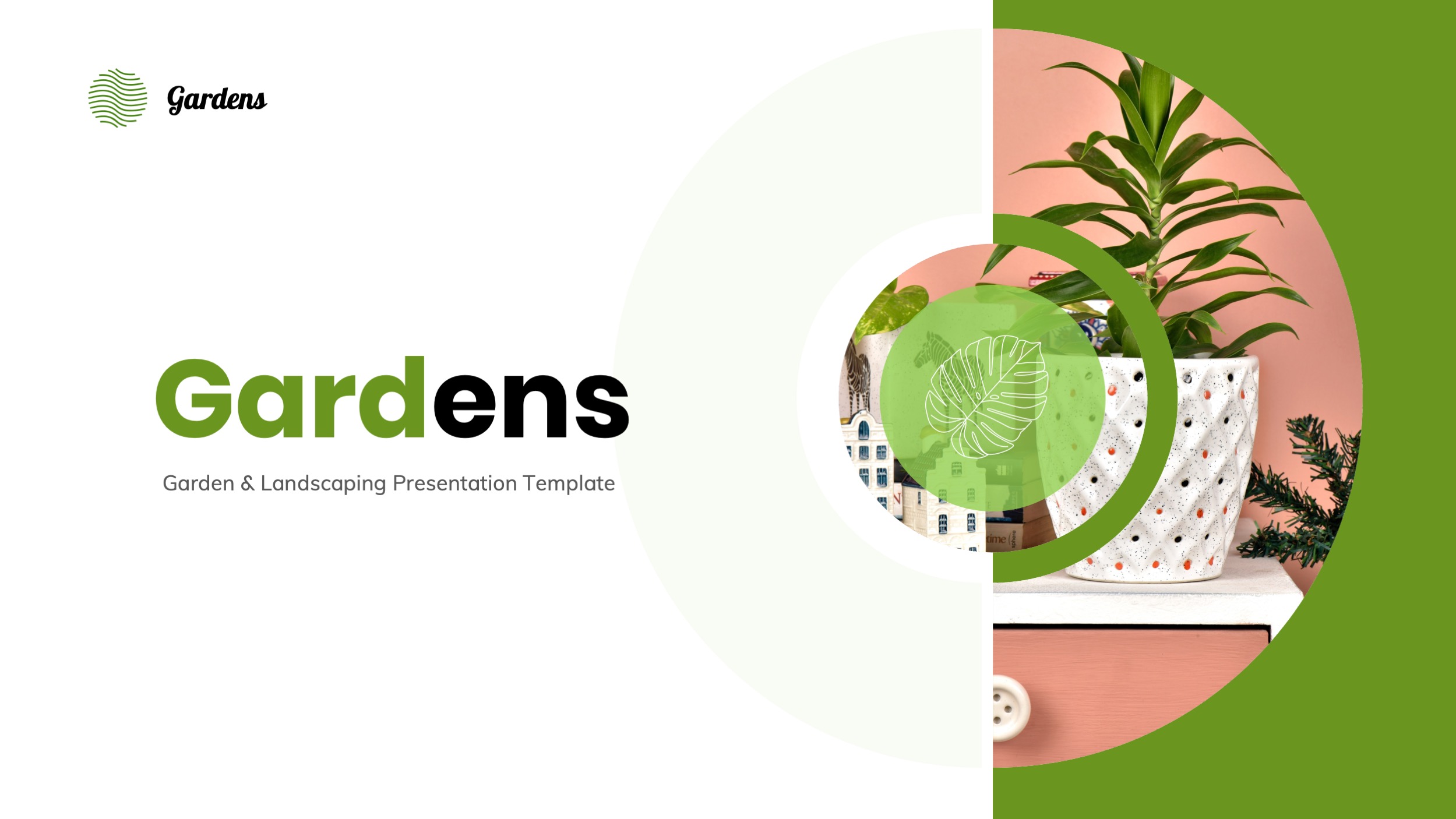 Garden & Landscaping PowerPoint Template, Presentation Templates ...