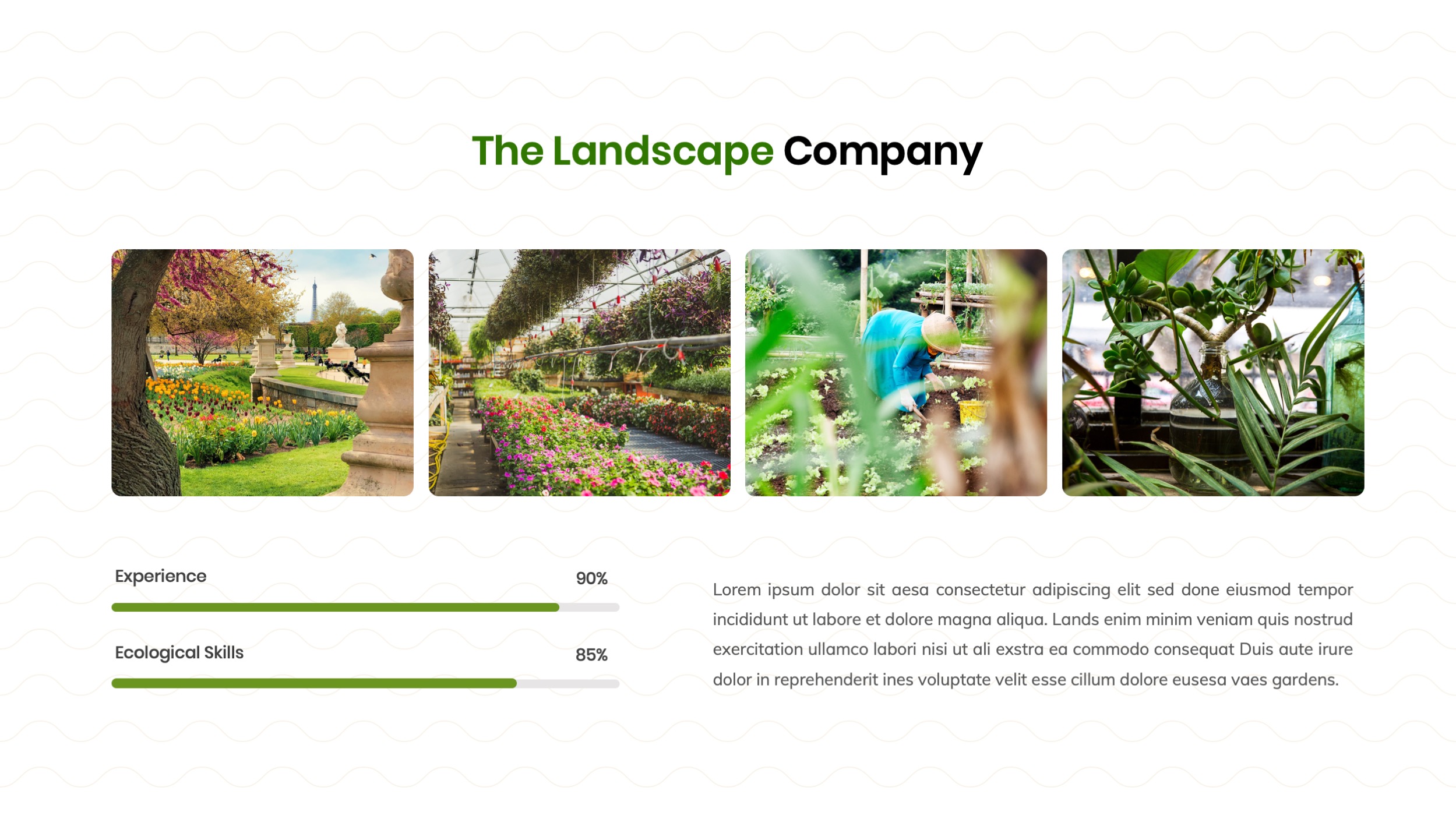 Garden & Landscaping PowerPoint Template, Presentation Templates ...