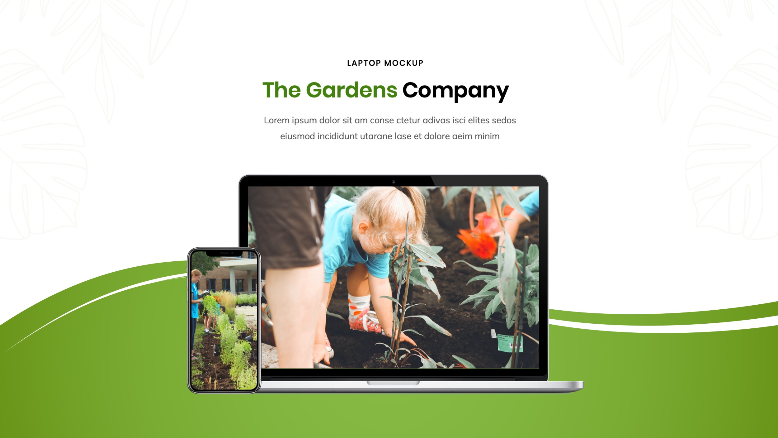 Garden & Landscaping PowerPoint Template, Presentation Templates ...
