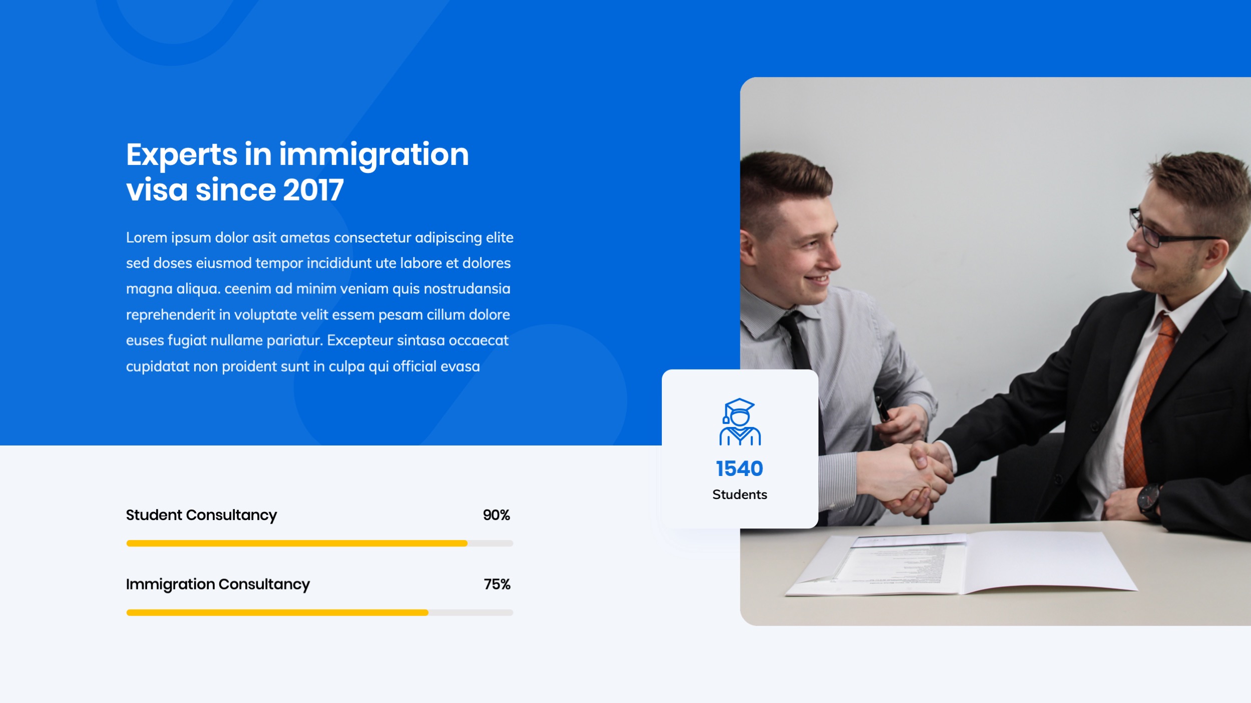 Immigration Consulting PowerPoint Template, Presentation Templates