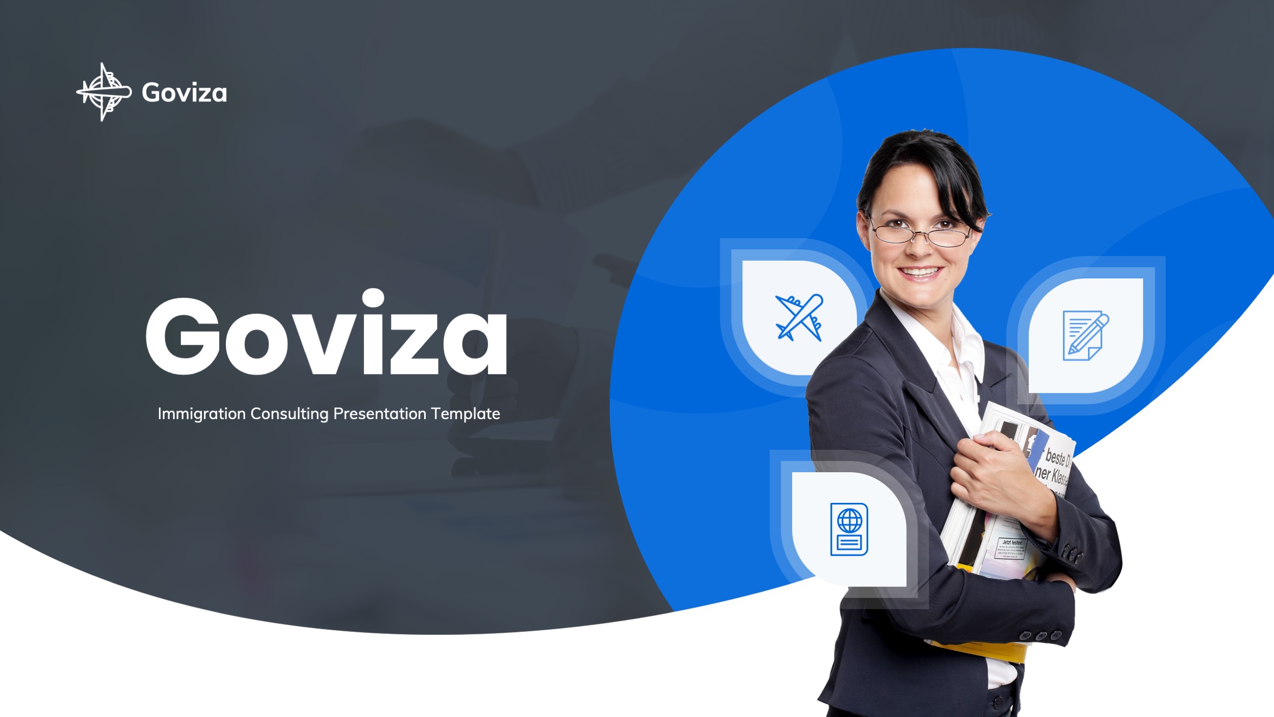 Immigration Consulting Google Slides Template, Presentation Templates