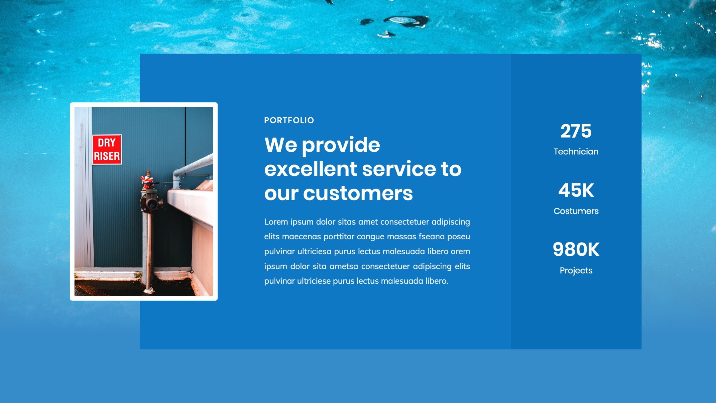 Plumbing & Repair Services PowerPoint Template, Presentation Templates