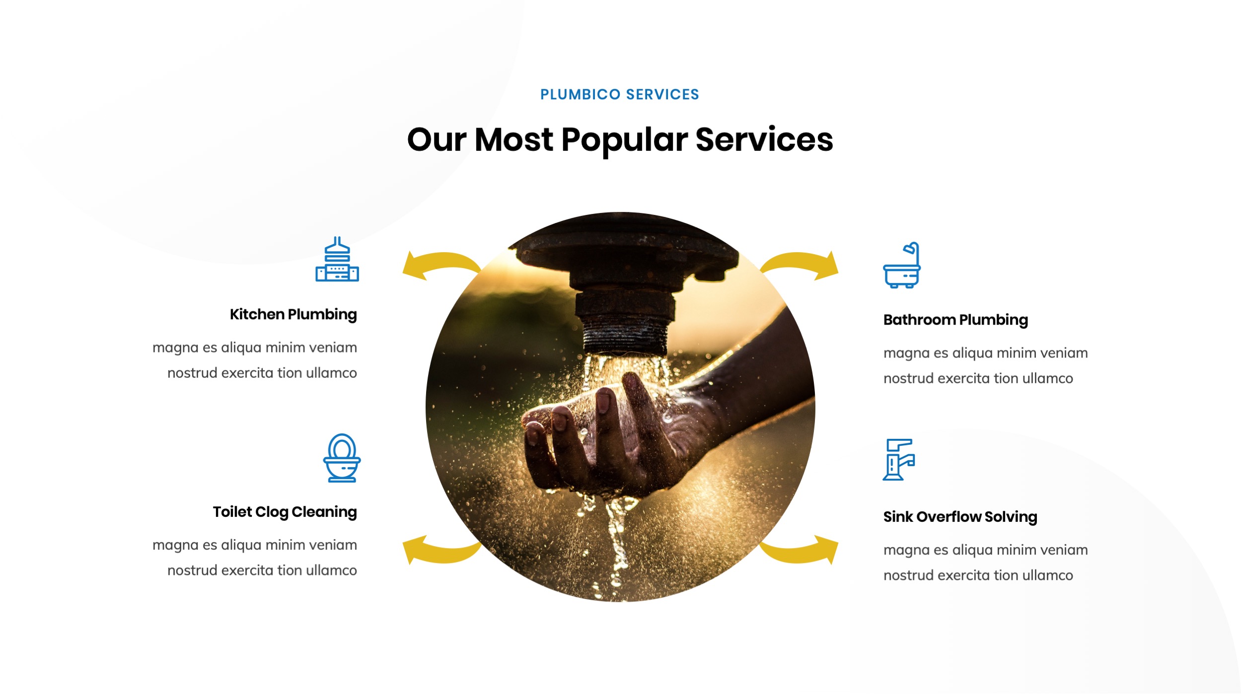 Plumbing & Repair Services PowerPoint Template, Presentation Templates