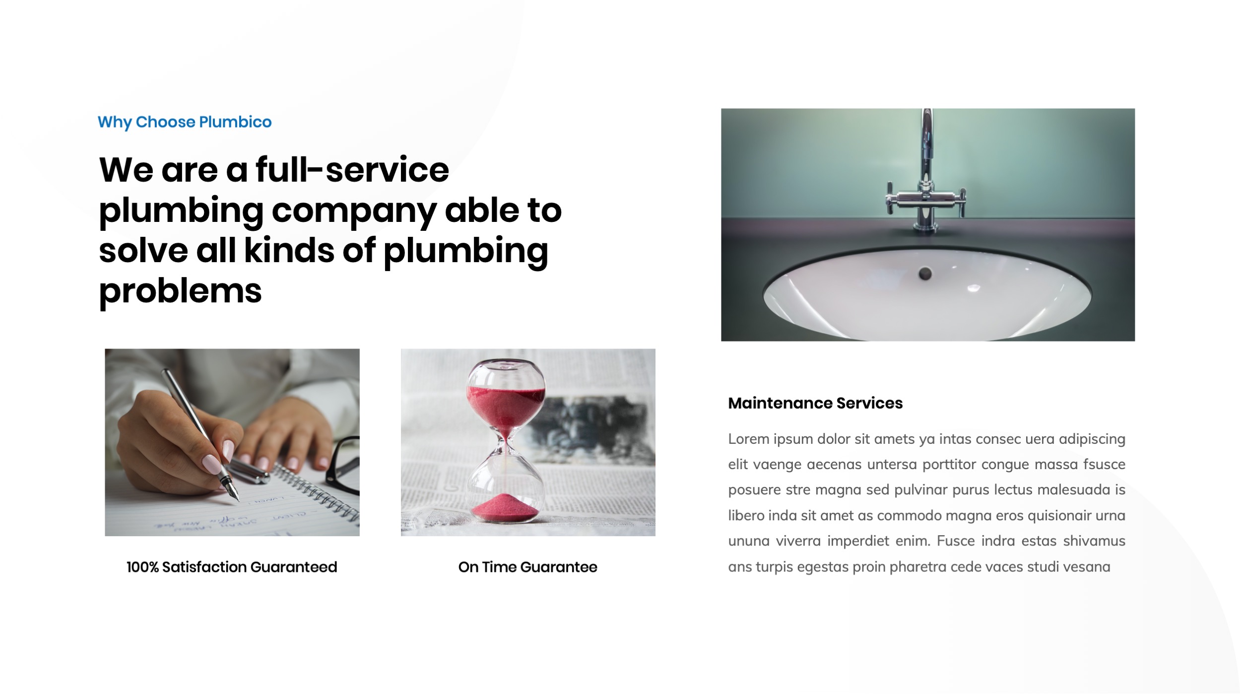 Plumbing & Repair Services PowerPoint Template, Presentation Templates