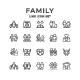Set Line Icons of Family, Icons | GraphicRiver