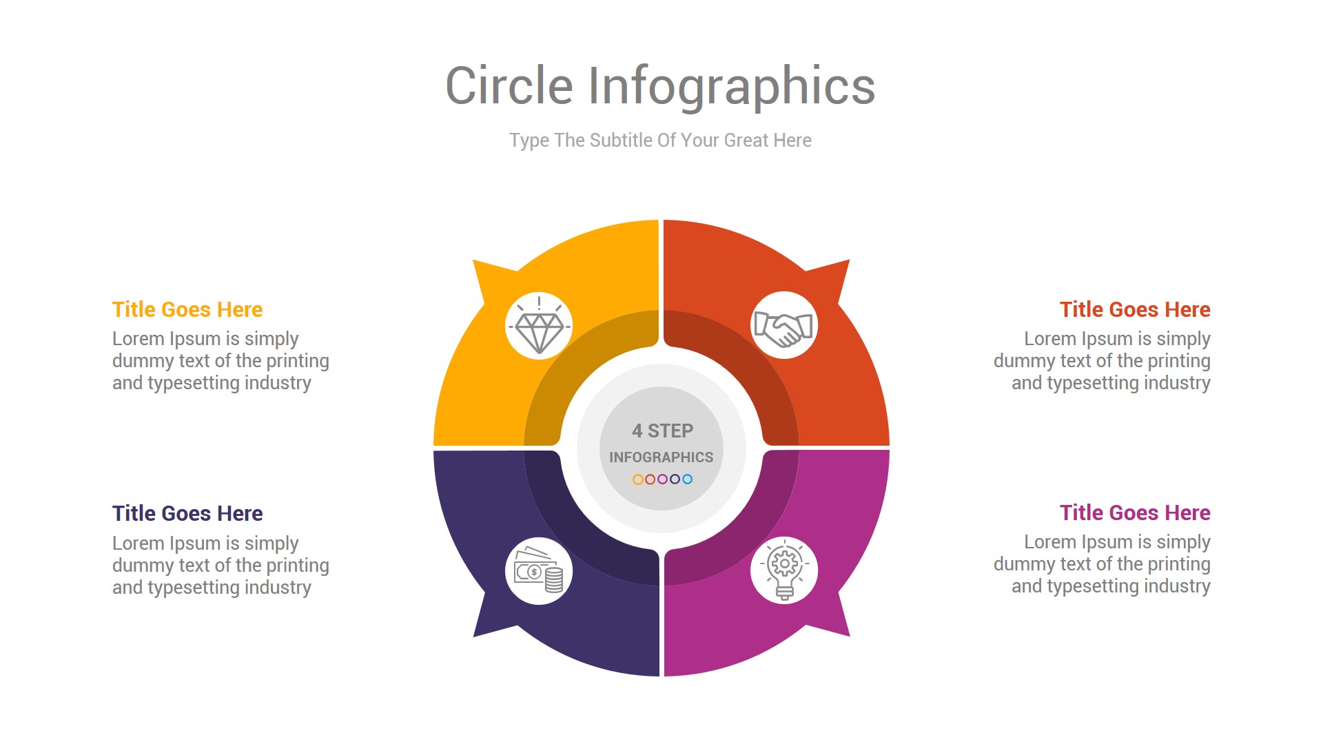Circle Infographics PowerPoint and Illustrator Diagrams, Presentation ...