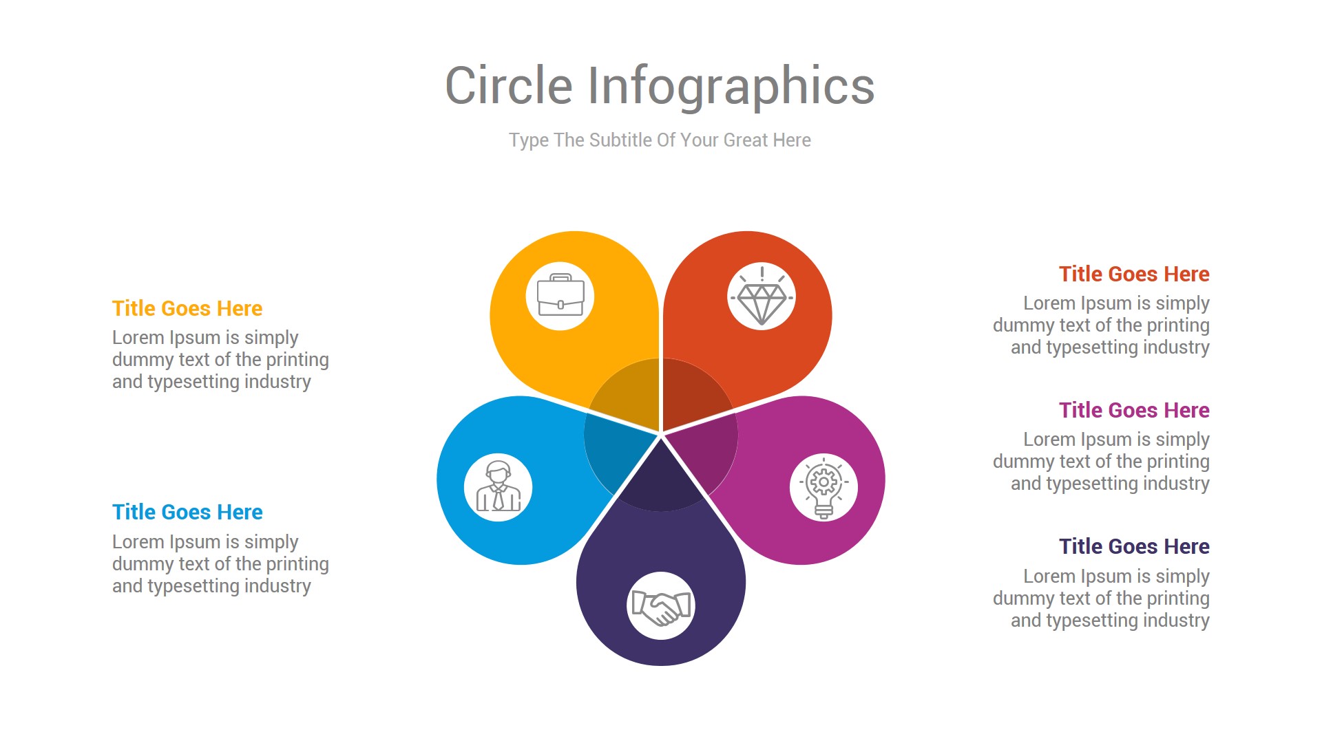 Circle Infographics PowerPoint and Illustrator Diagrams, Presentation ...