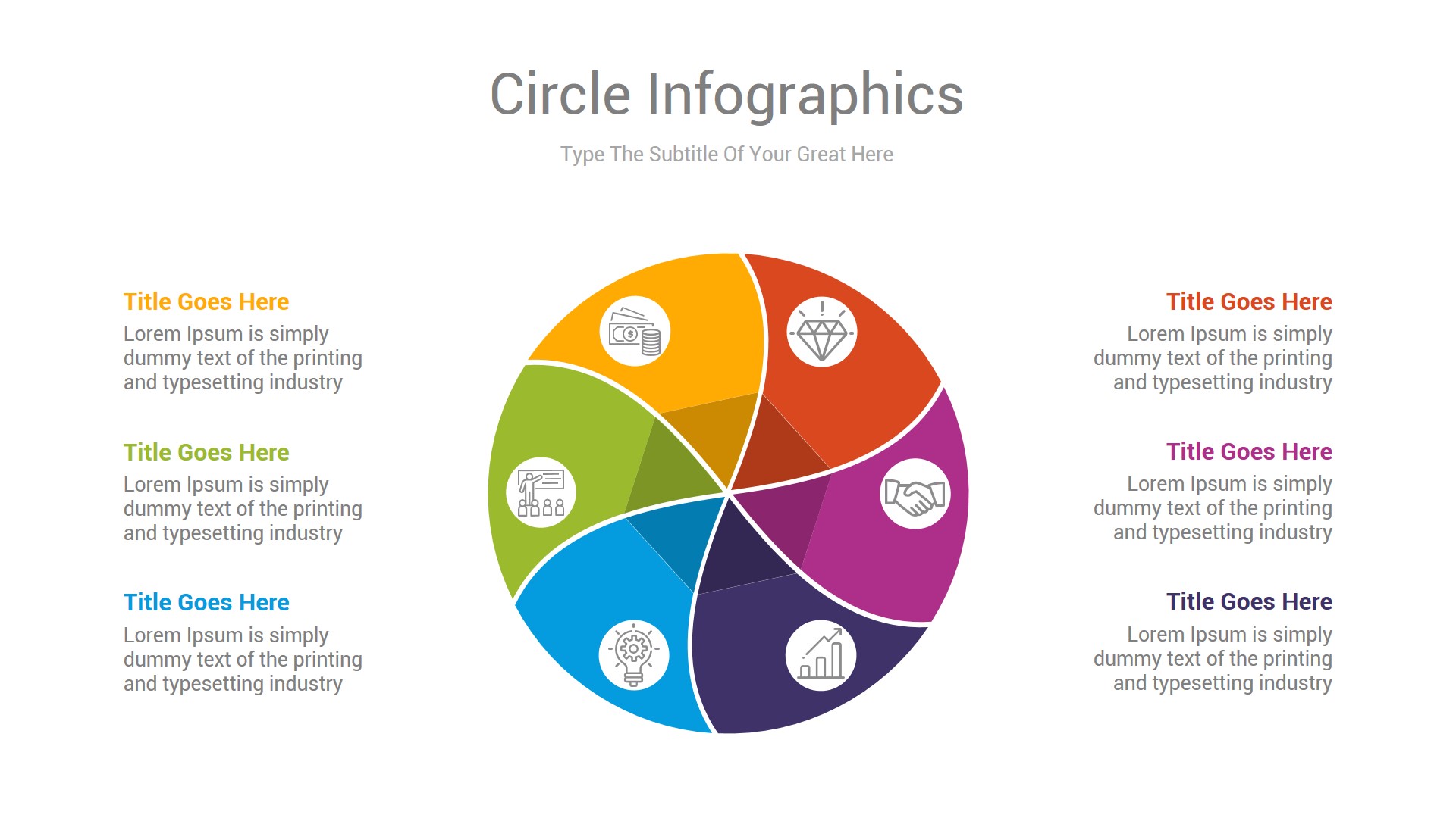 Circle Infographics PowerPoint and Illustrator Diagrams, Presentation ...