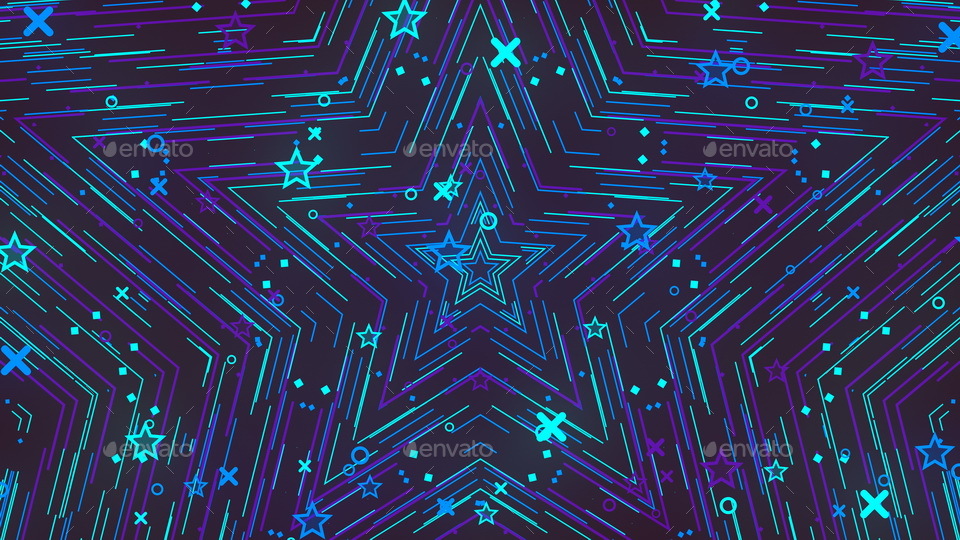 Blue Abstract Star, Graphics | GraphicRiver