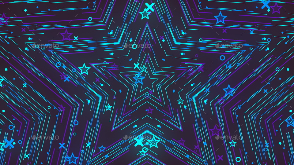 Blue Abstract Star, Graphics | GraphicRiver