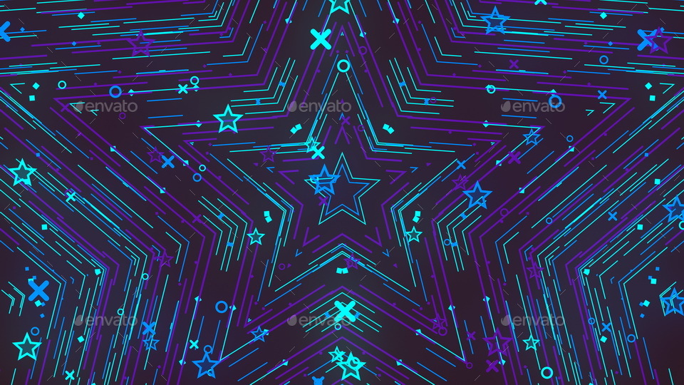 Blue Abstract Star, Graphics | GraphicRiver