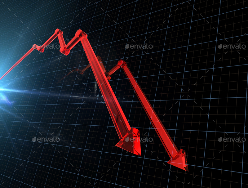 Stock Price Spike & Drop, Graphics | GraphicRiver