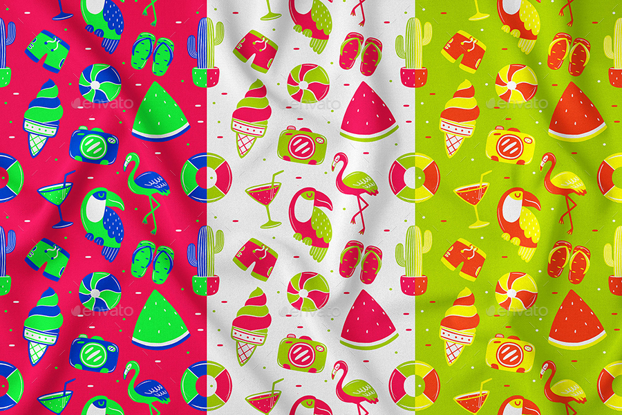 Summer Seamless Pattern — part 2, Graphics | GraphicRiver