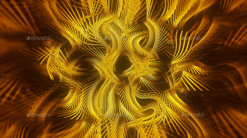 Golden Strings Abstract Backgrounds, Graphics | GraphicRiver