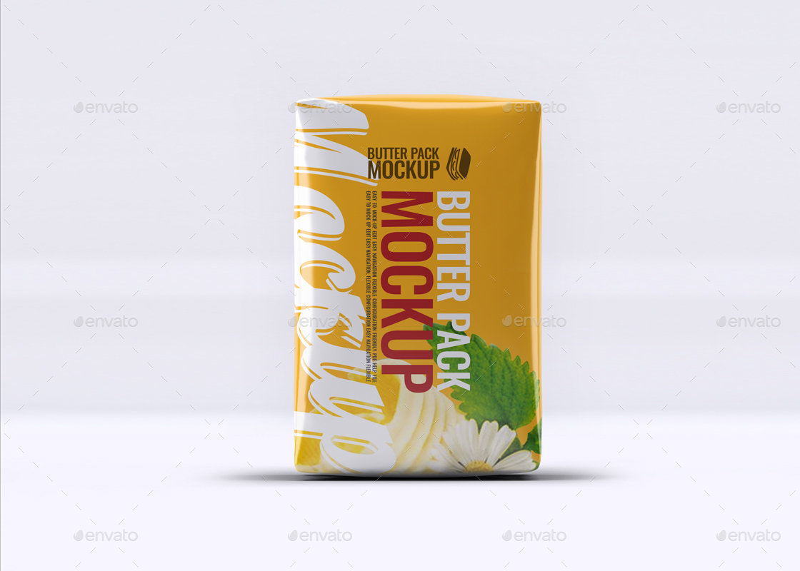 Butter Pack Mock-Up, Graphics | GraphicRiver