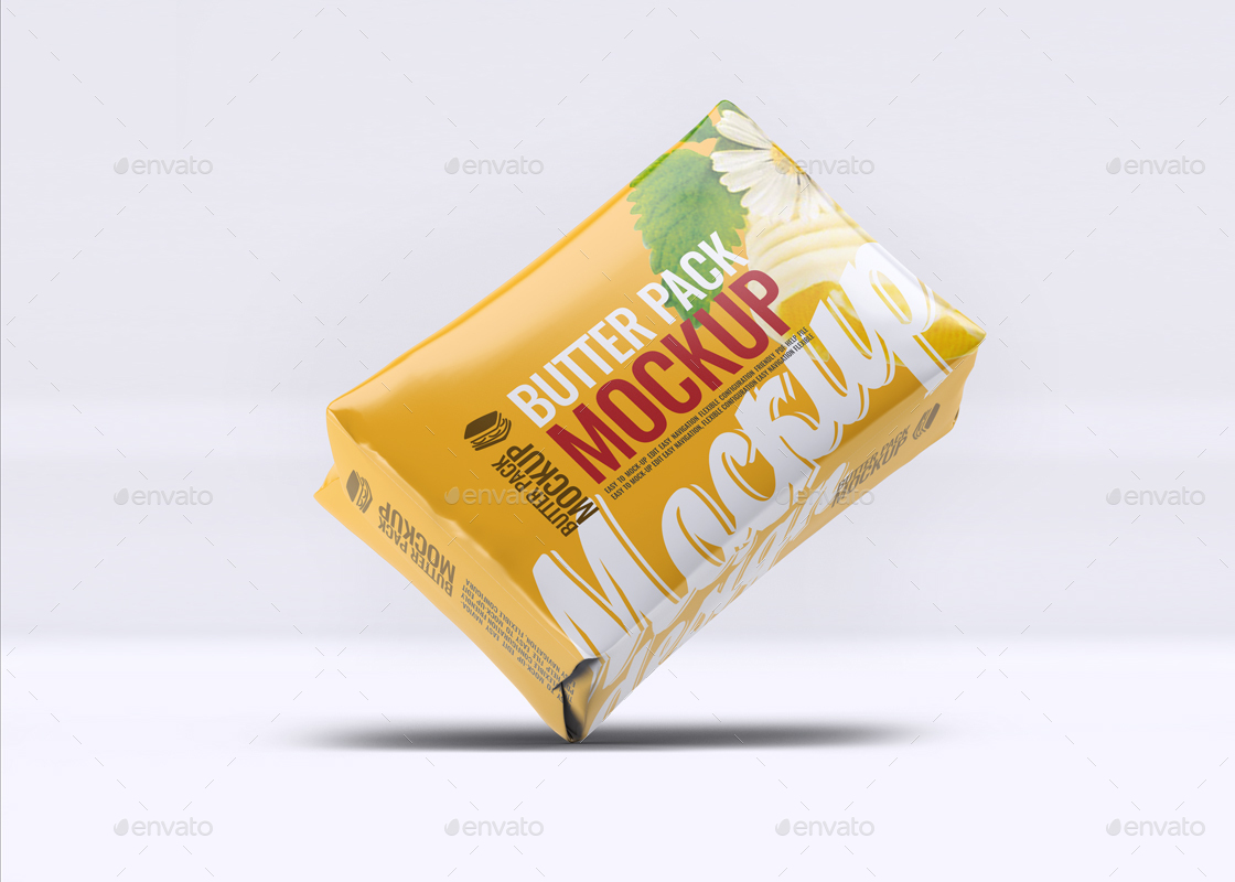Butter Pack Mock-Up, Graphics | GraphicRiver