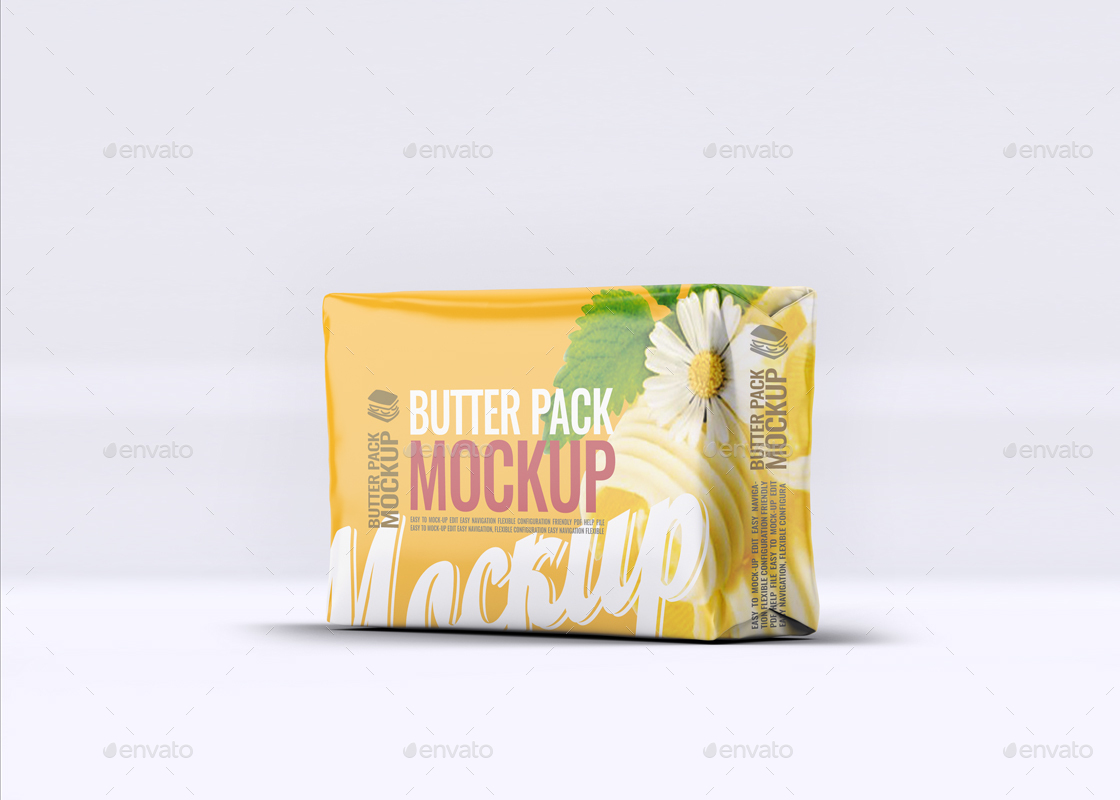 Butter Pack Mock-Up, Graphics | GraphicRiver