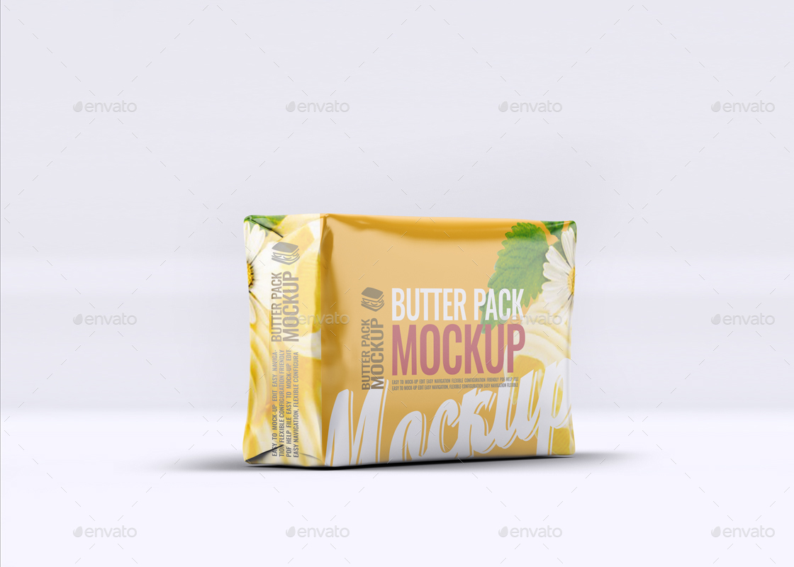 Butter Pack Mock-Up, Graphics | GraphicRiver