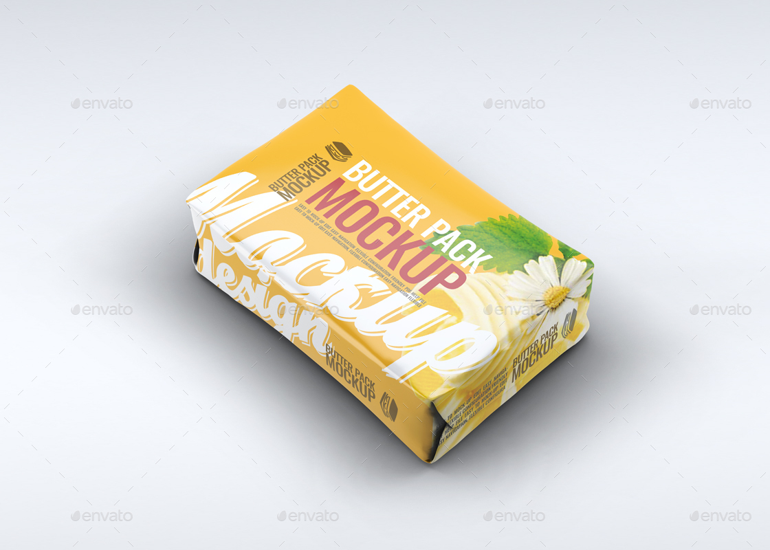 Butter Pack Mock-Up, Graphics | GraphicRiver