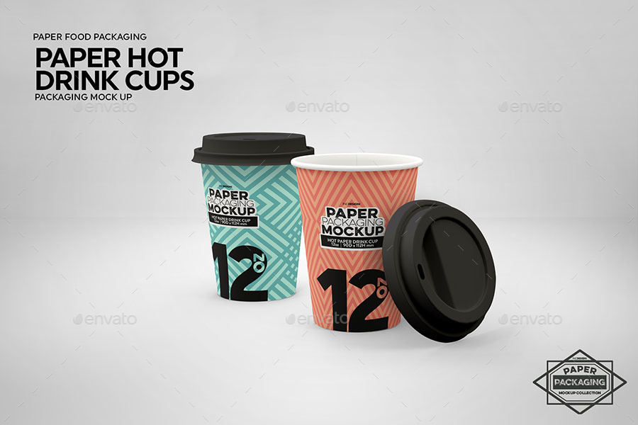 Paper Hot Drink Cups Packaging Mockup, Graphics | GraphicRiver