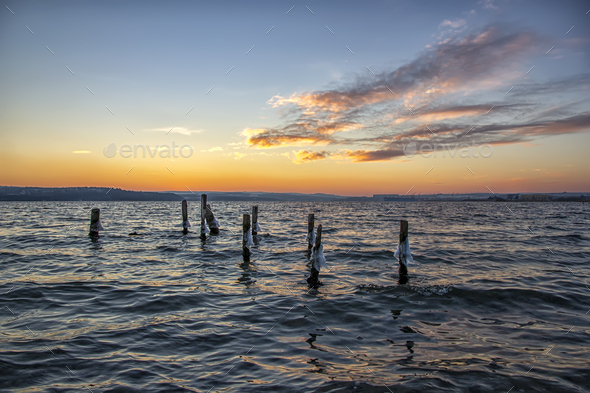 jetty pillars Stock Photo by EdVal | PhotoDune