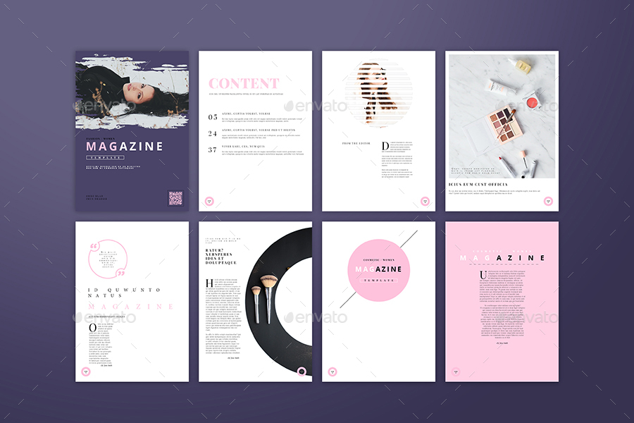 Fashion / Women Magazine Template, Print Templates | GraphicRiver